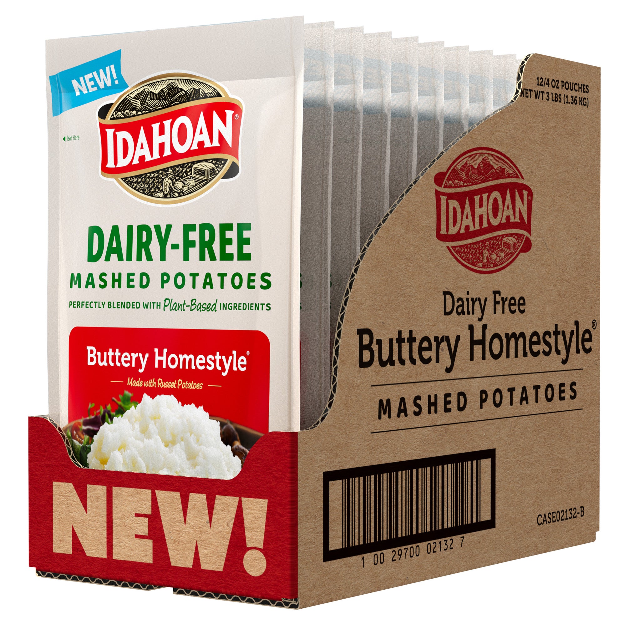 Idahoan® Dairy-Free Buttery Homestyle® Mashed Potatoes, 4 oz (Pack of
