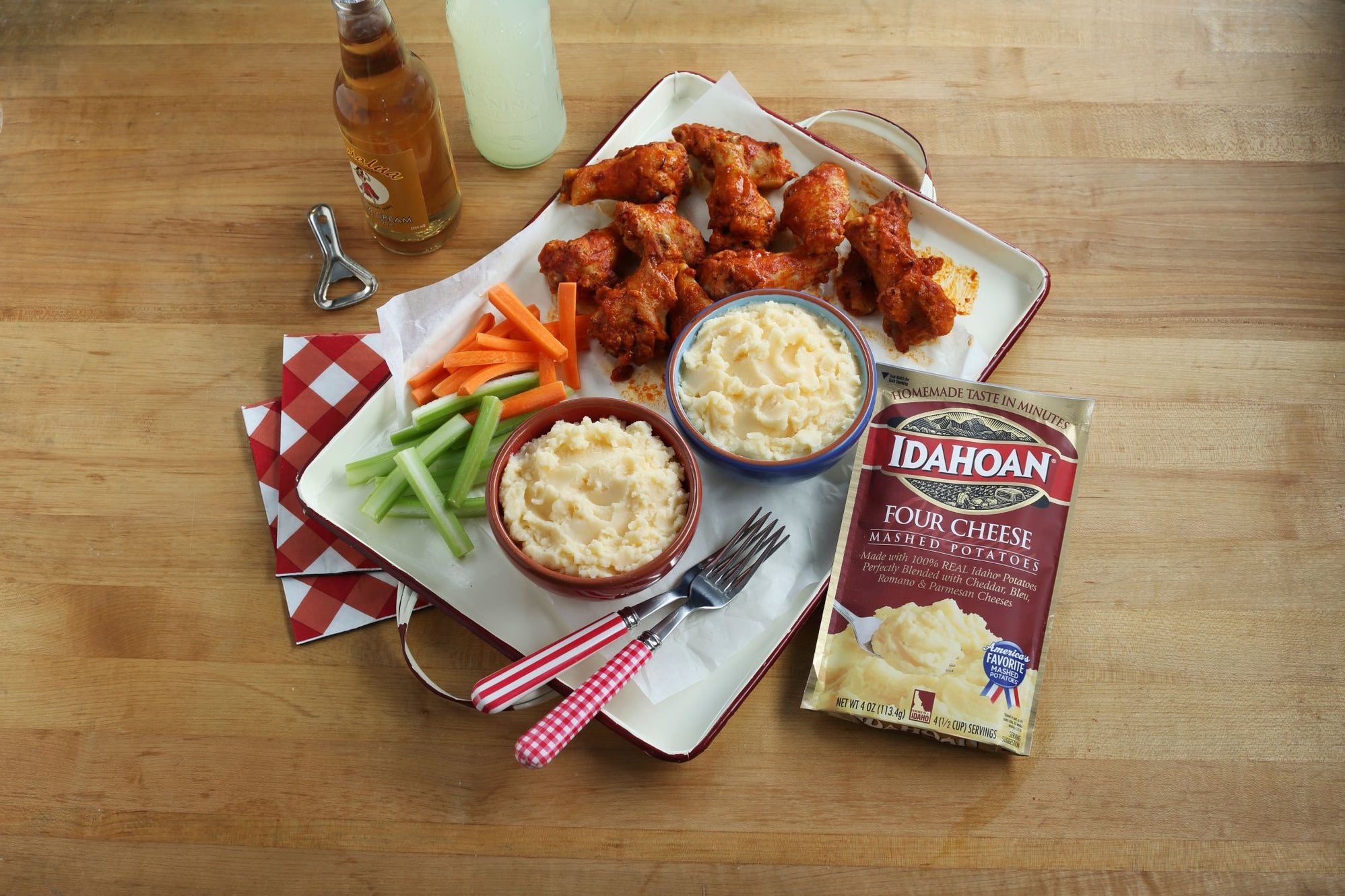 Idahoan® Four Cheese Mashed Potatoes, 4 oz (Pack of 12)